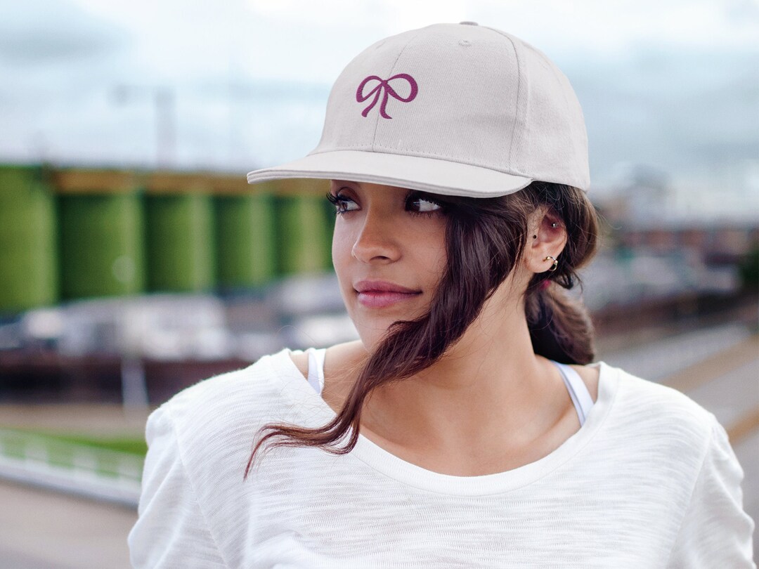 Coquette Hat Bow Trucker Embroided Cap Personal Hat Bow Baseball Hat ...