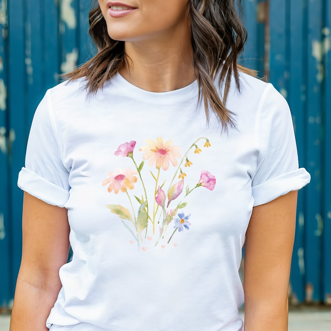 Vintage Flower Shirt, Fairycore Clothing, Floral Shirt, Cottage Core ...