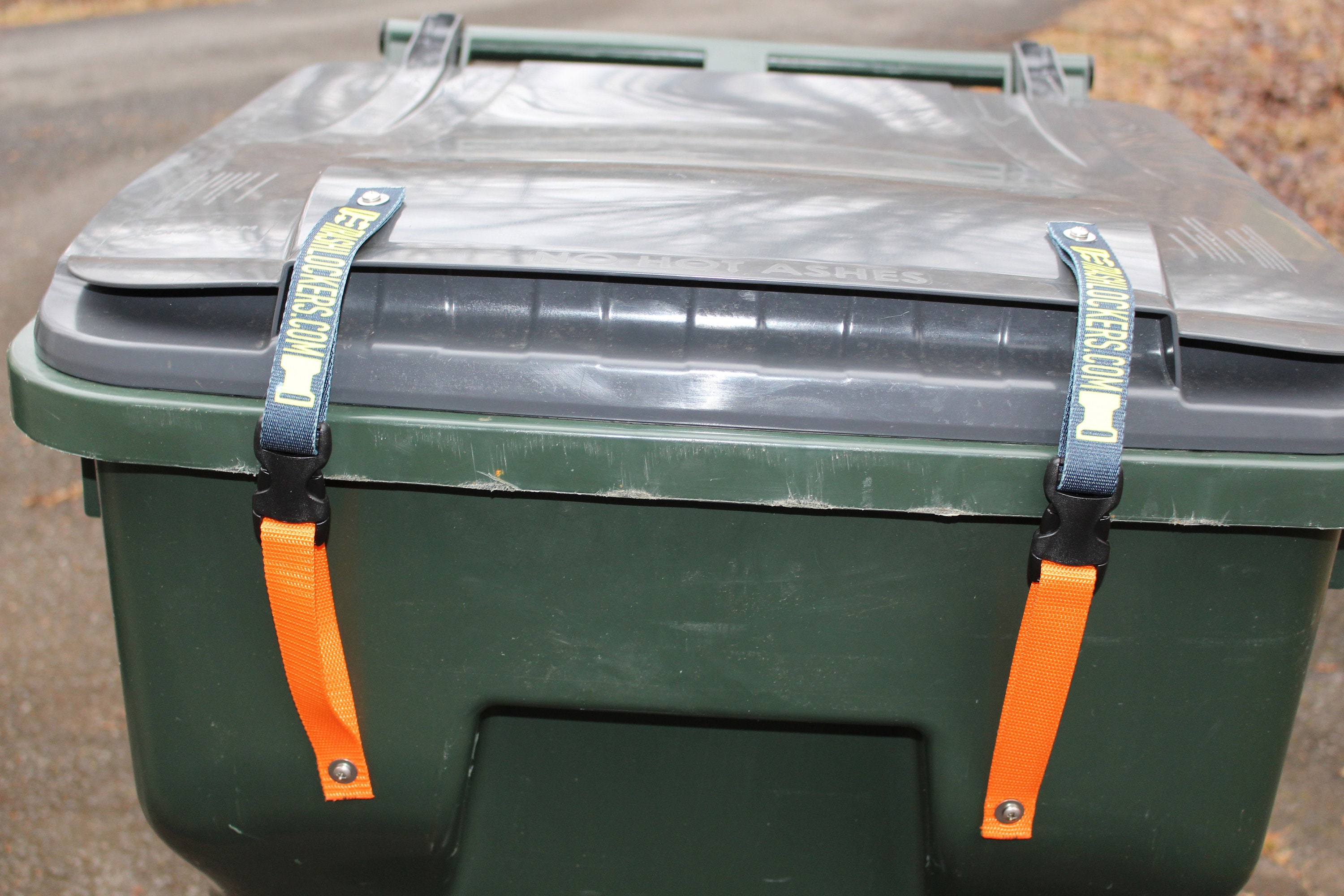 Bear Proof Trash Can Enclosure Trash Lock Original Straps | Garbage Can ...