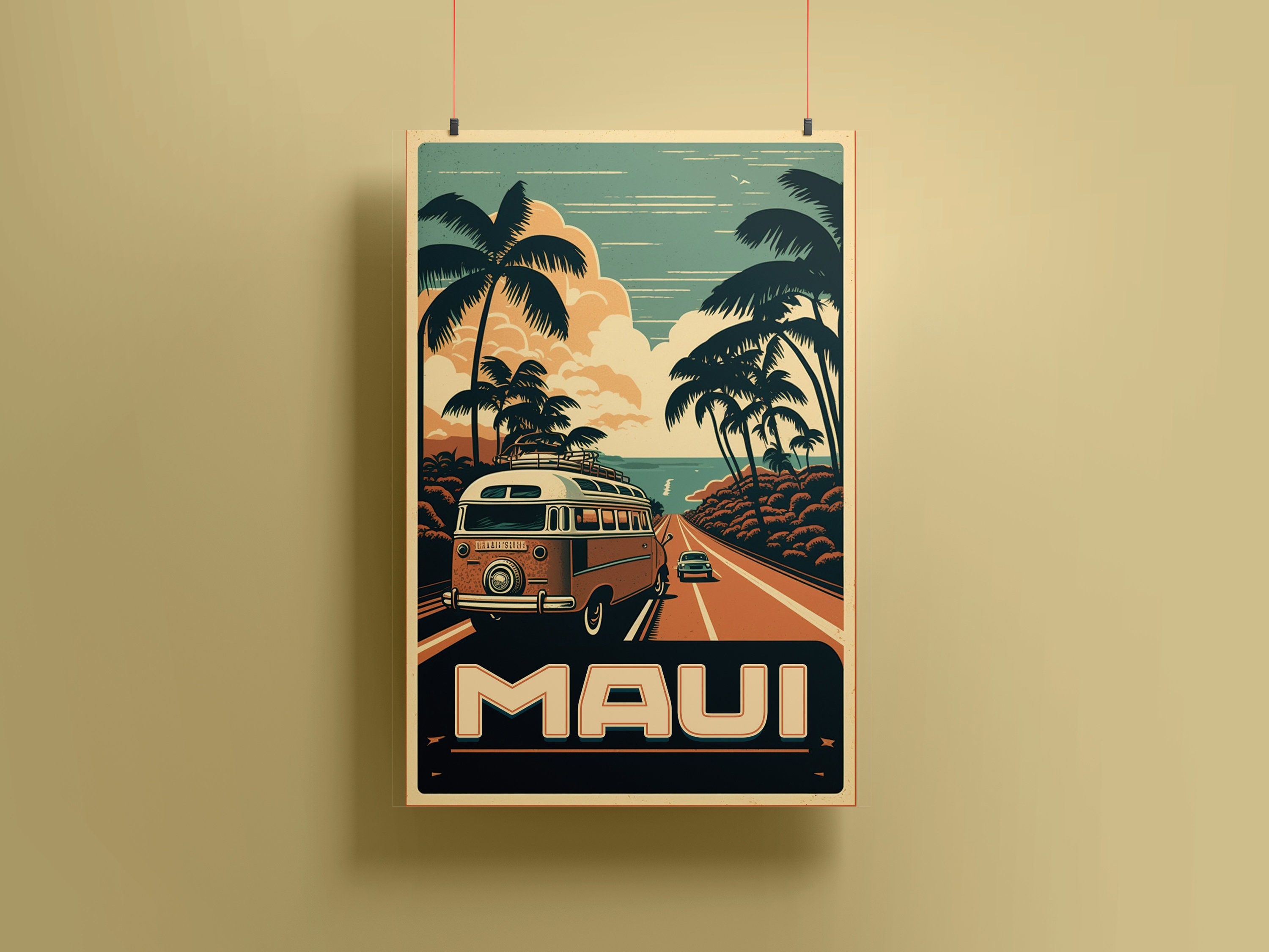 Maui Digital Art, Maui Beach Digital Print, Hawaii Poster, Hawaii Beach ...