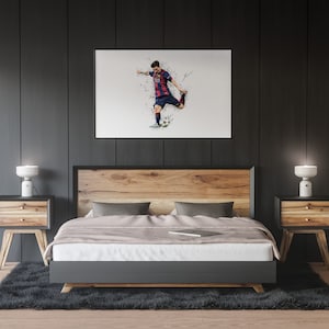 Lionel Messi Barcelona Poster, Digital Art, Fine Art Quality, Man Cave ...
