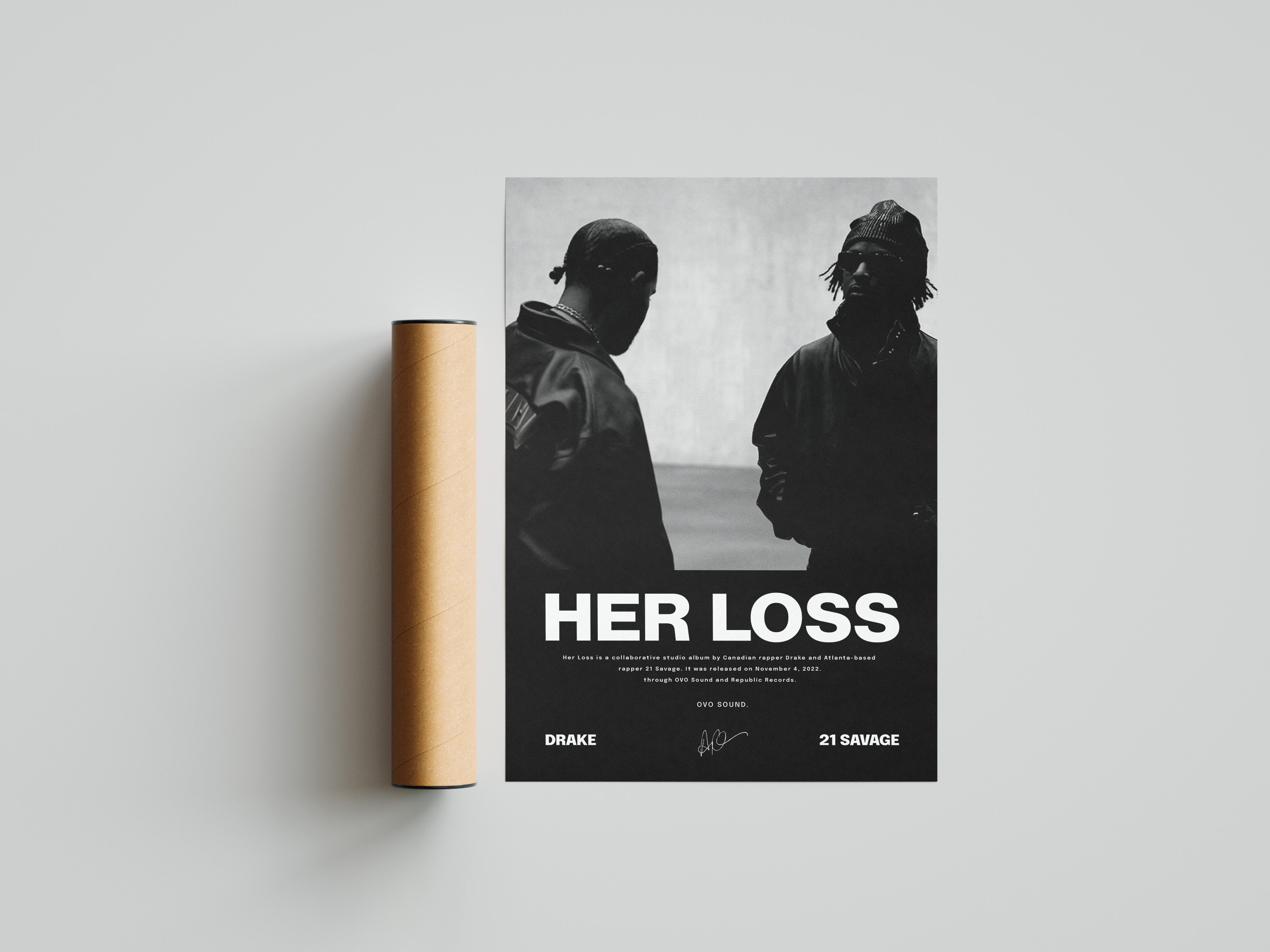 Drake Album Gallery Set of 3, Drake Poster, Drake Her Loss Poster ...