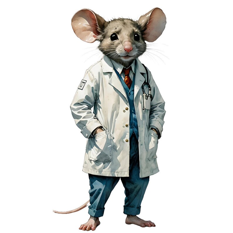 Cute Mouse Doctor Clip Art Images PNG & SVG Transparent Background Plus ...