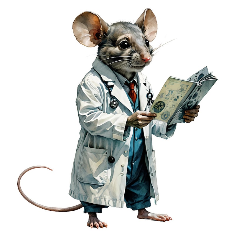 Cute Mouse Doctor Clip Art Images PNG & SVG Transparent Background Plus ...