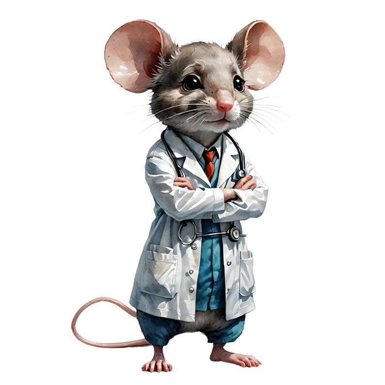 Cute Mouse Doctor Clip Art Images PNG & SVG Transparent Background Plus ...