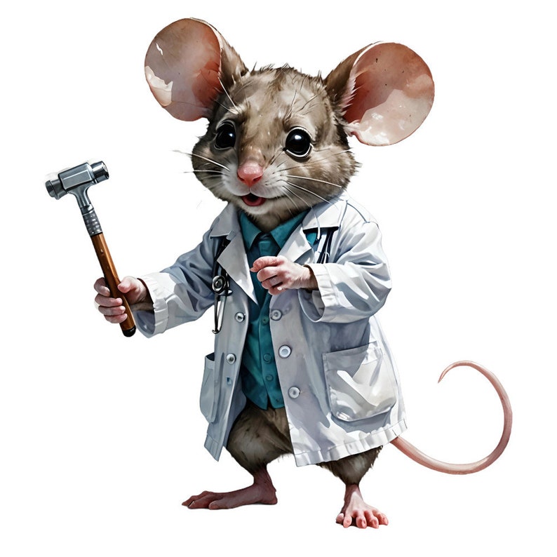 Cute Mouse Doctor Clip Art Images PNG & SVG Transparent Background Plus ...