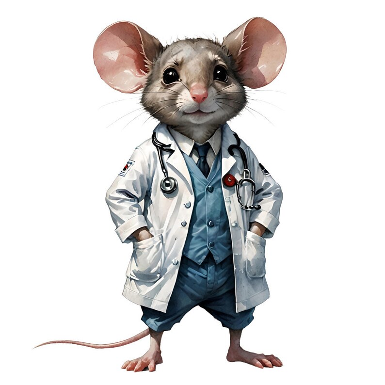 Cute Mouse Doctor Clip Art Images PNG & SVG Transparent Background Plus ...
