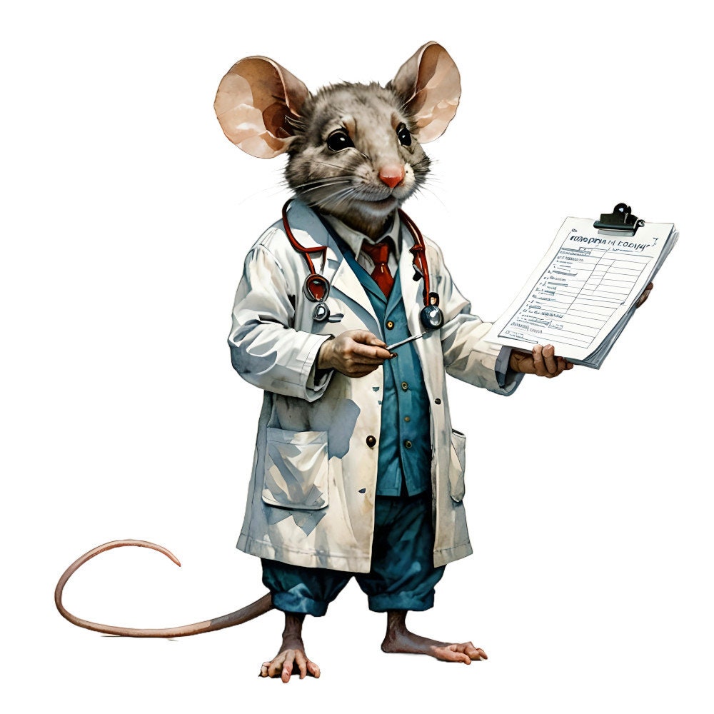 Cute Mouse Doctor Clip Art Images PNG & SVG Transparent Background Plus ...