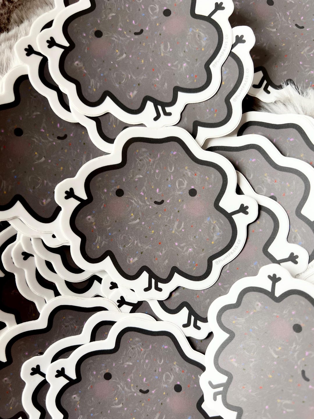 Happy Ball of Lint Sticker | Waterproof Vinyl Decal for Water Bottles ...