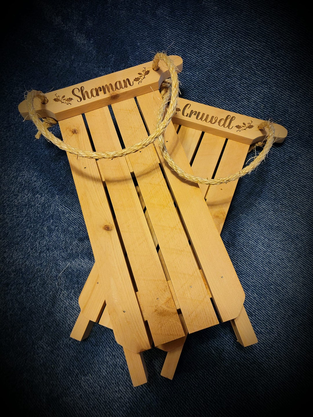 Decorative Holiday Sled / Wooden Christmas Sled / Personalized - Etsy