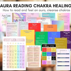 Aura Reading Chakra Guide, Energy Clearing, Spiritual Healing Workbook, Intuitive Reading ...