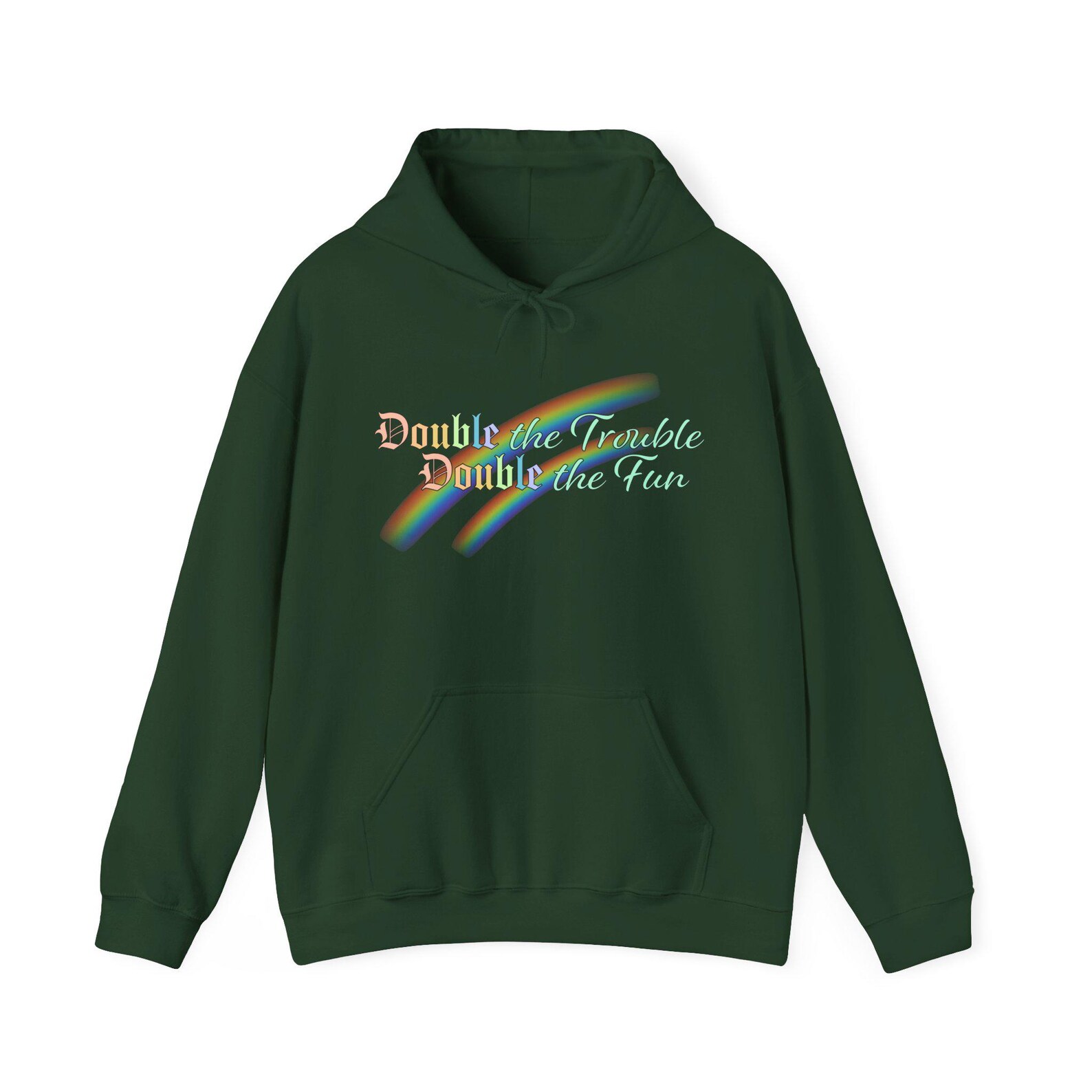 Double the Trouble Double the Fun Hoodie - Etsy