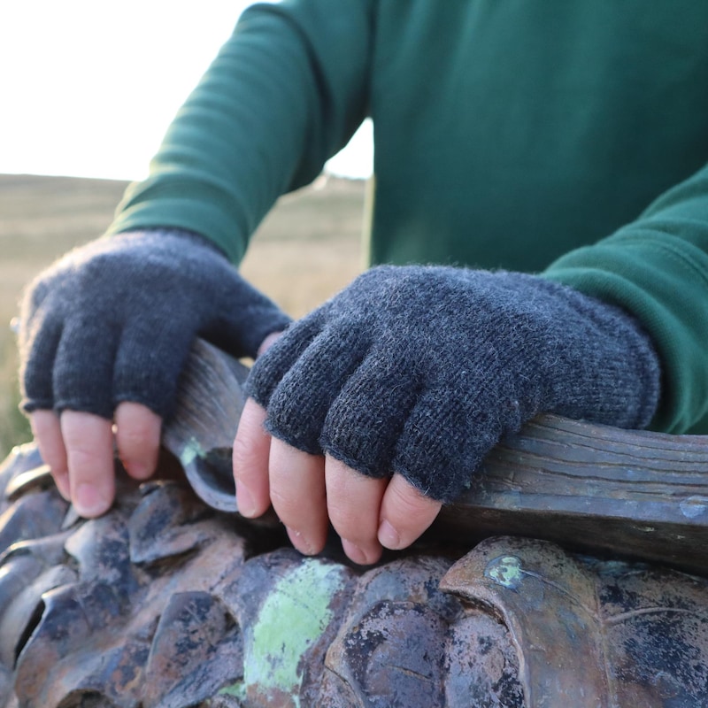 Fingerless Man Gloves - Etsy UK