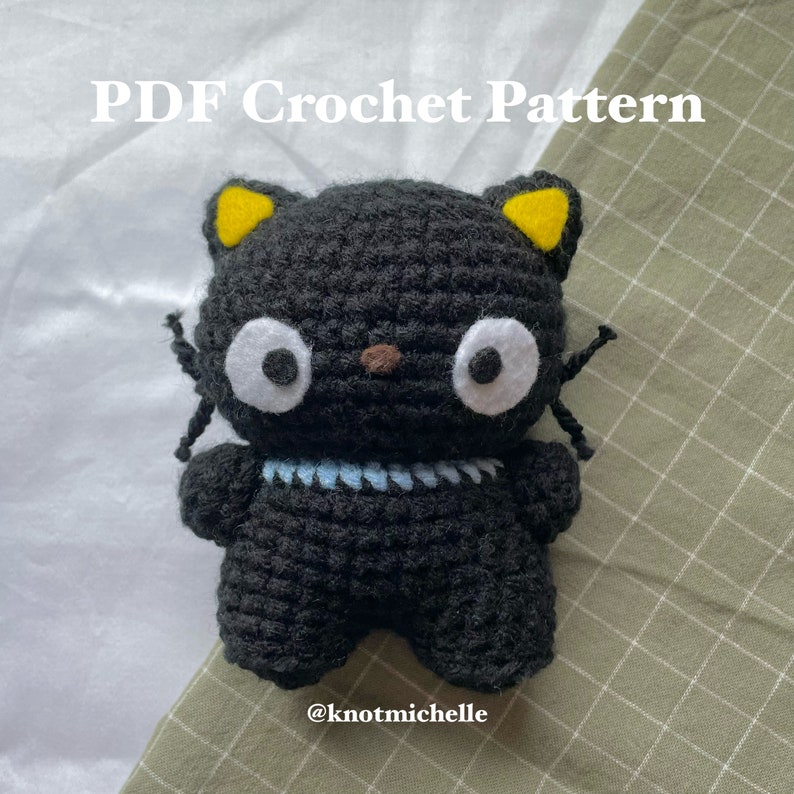 Black Cat Crochet Pattern digital Download PDF Pattern - Etsy