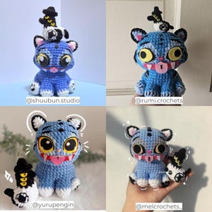 Blue Tiger and Bird (2-in-1) Pattern *digital Download PDF Pattern* - Etsy