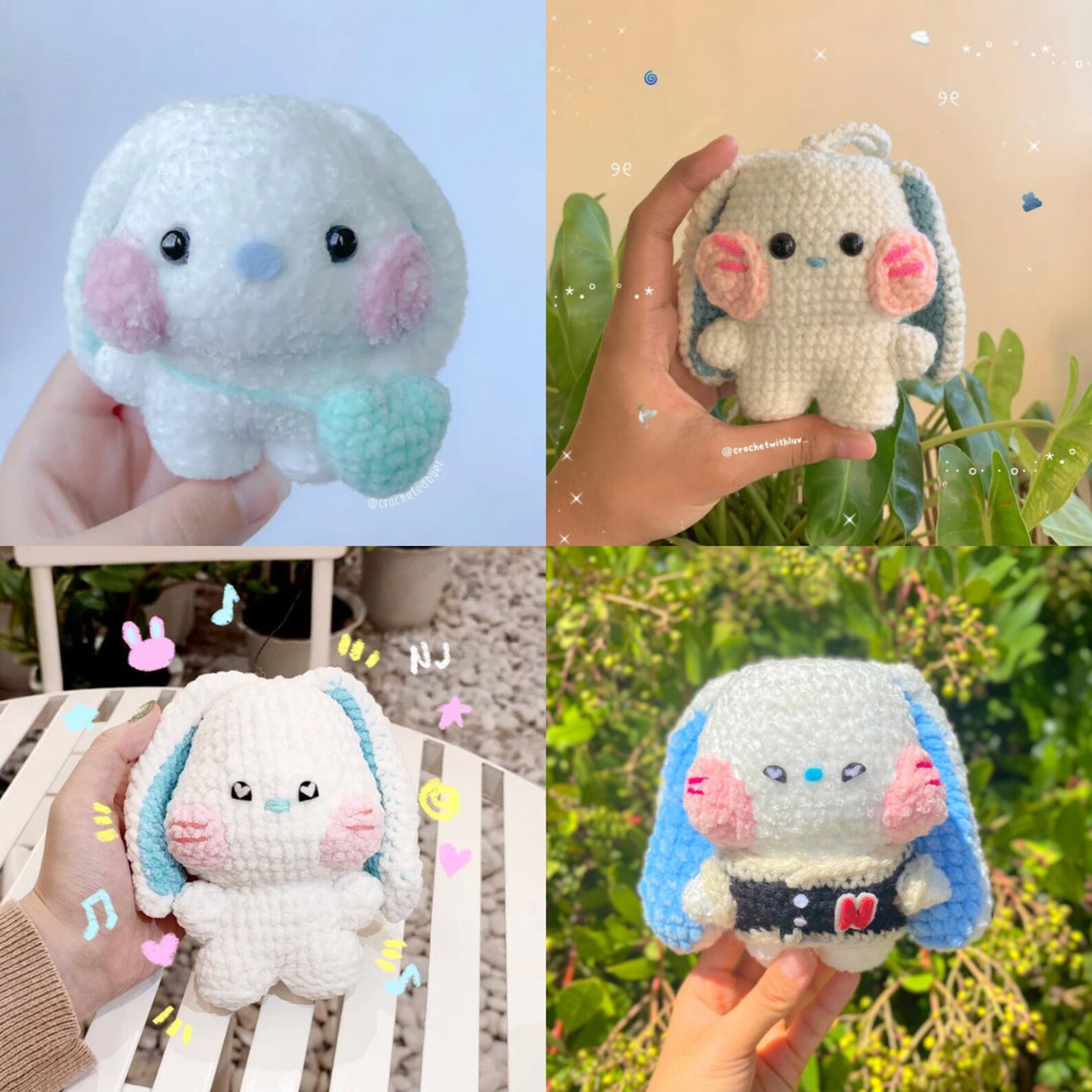 NewJeans Bunini Kpop Crochet Pattern digital download PDF - Etsy España