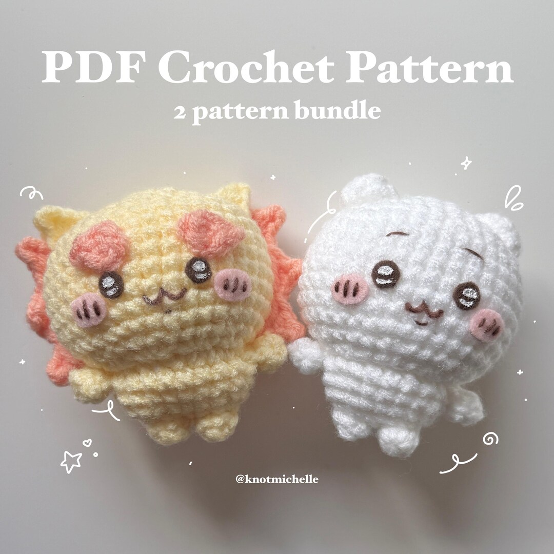 Lion-dog + Timid Hamster Crochet Pattern Bundle (2 Patterns) *digital ...