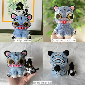Blue Tiger and Bird (2-in-1) Pattern *digital Download PDF Pattern* - Etsy