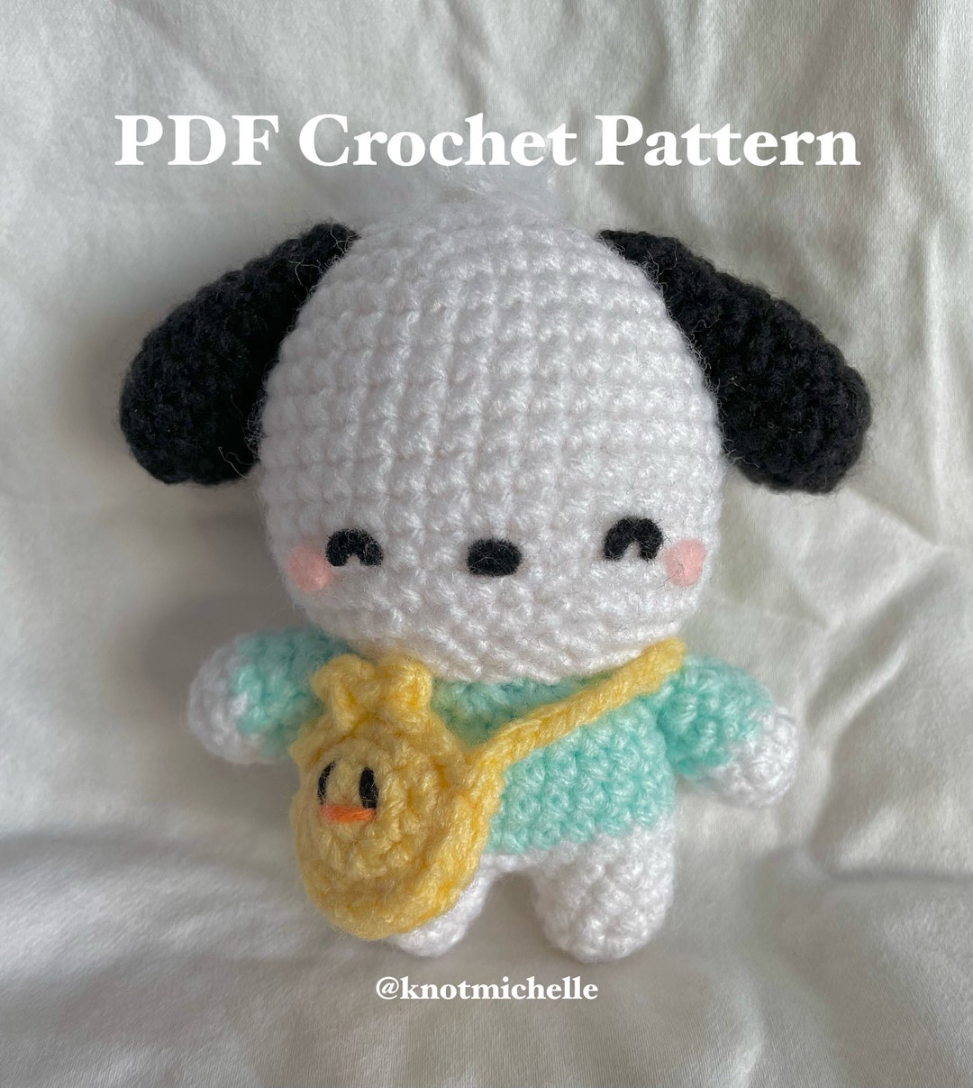 Chubby Puppy With Chick Bag Crochet Pattern *digital Download PDF ...