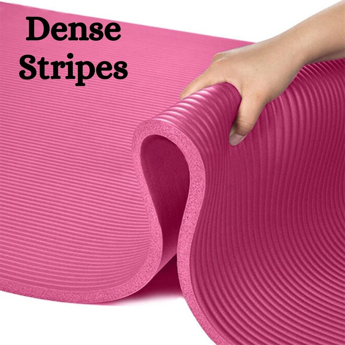 Yoga Mat - Thick Non Slip Pilates - Matt Gym Exercise - Workout Fitness ...