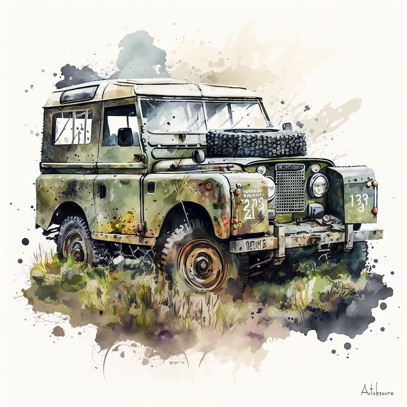Land rover print - Etsy Nederland