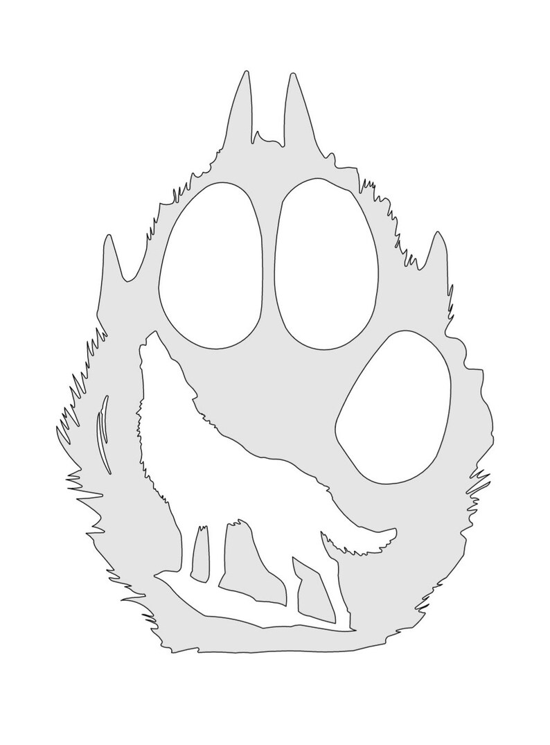 Wolf Paw DXF - Etsy