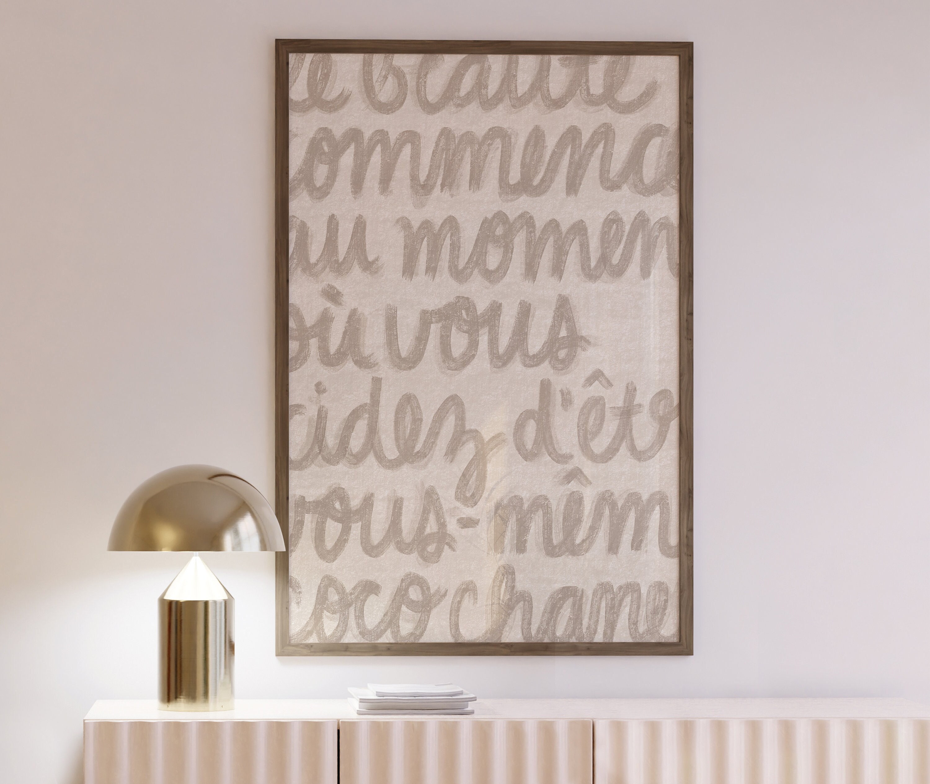 French Quote Printable Wall Art Digital Download Neutral - Etsy