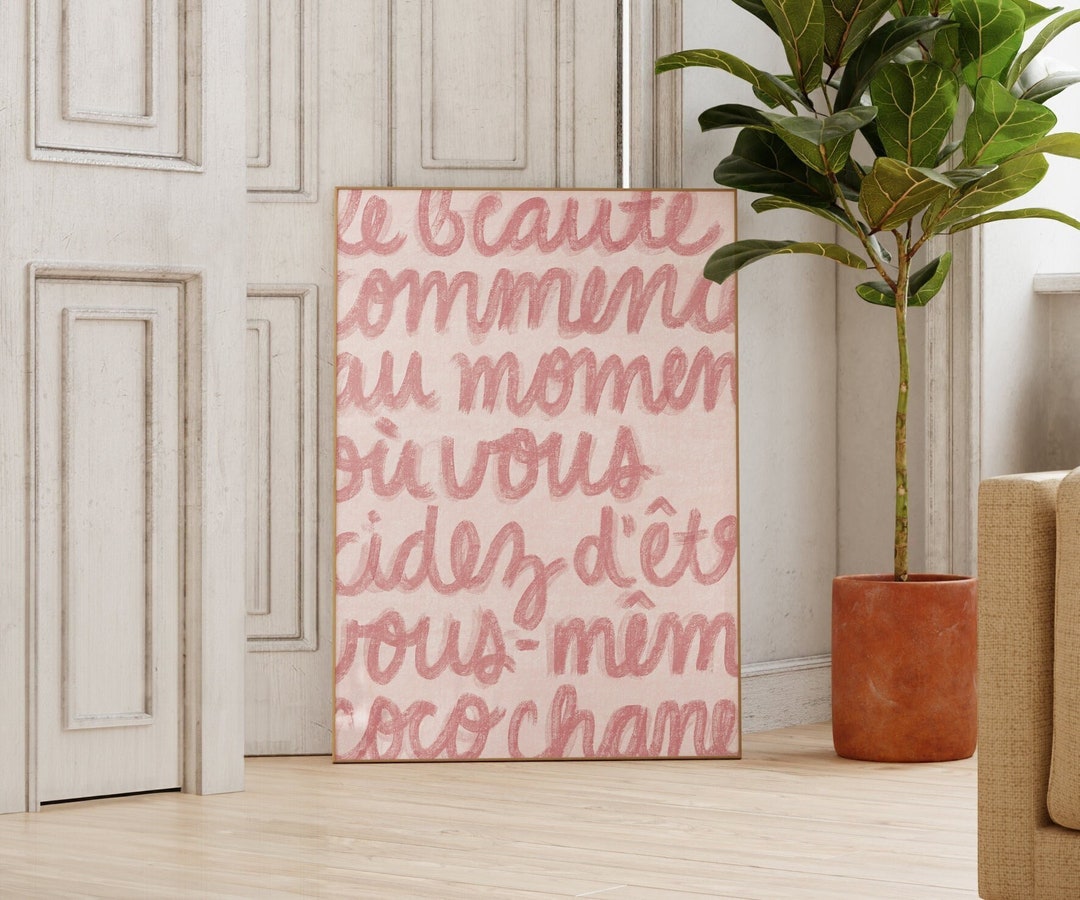 French Quote Printable Wall Art, Digital Download, French Poster ...