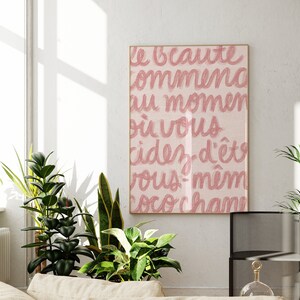 French Quote Printable Wall Art, Digital Download, French Poster ...