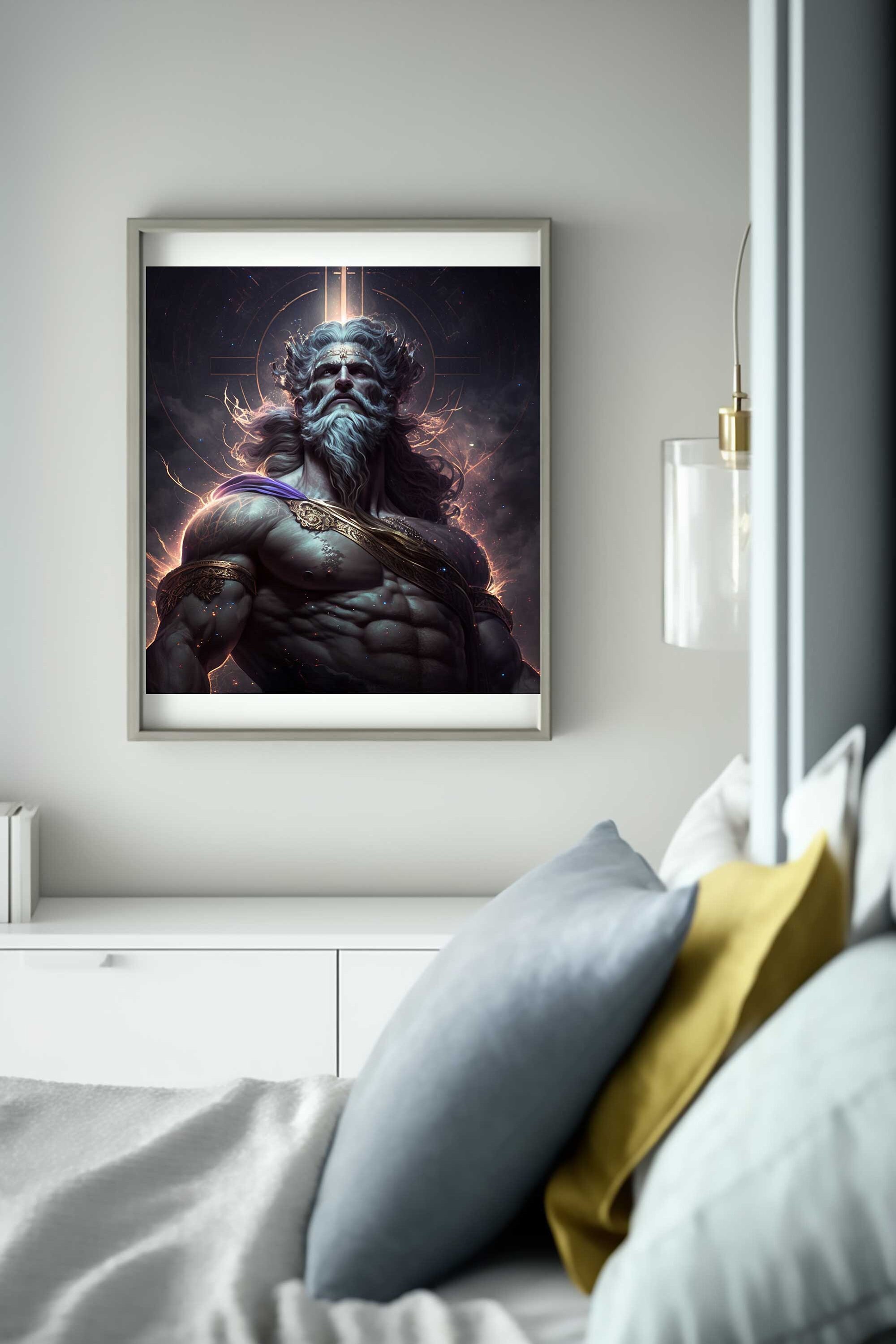 Zeus Digital Print Setx3, Greek Mythology, Art, Print, Digital Print ...