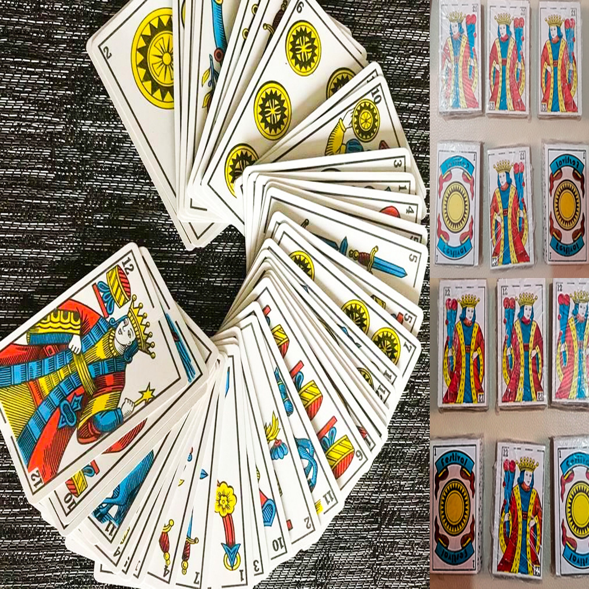 2 Original Morocco Playing Cards 40 Card Game Naipes , Karta and Card ...