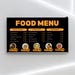 TV Menu Board for Restaurant, Food Menu Board, Digital Menu Board, Food ...