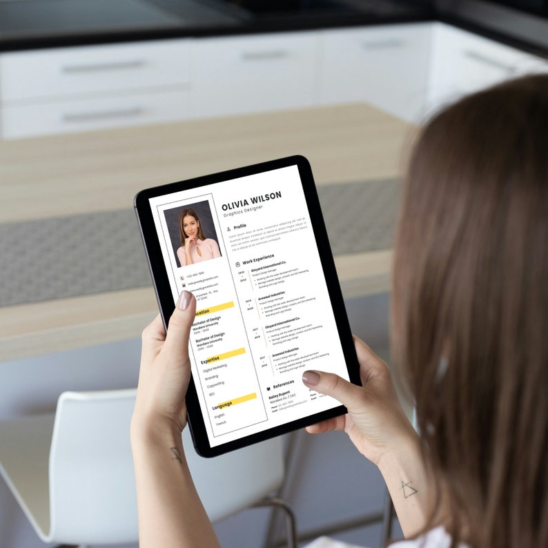 Canva Resume Template With Photo, Canva Cv Template, Canva Creative ...