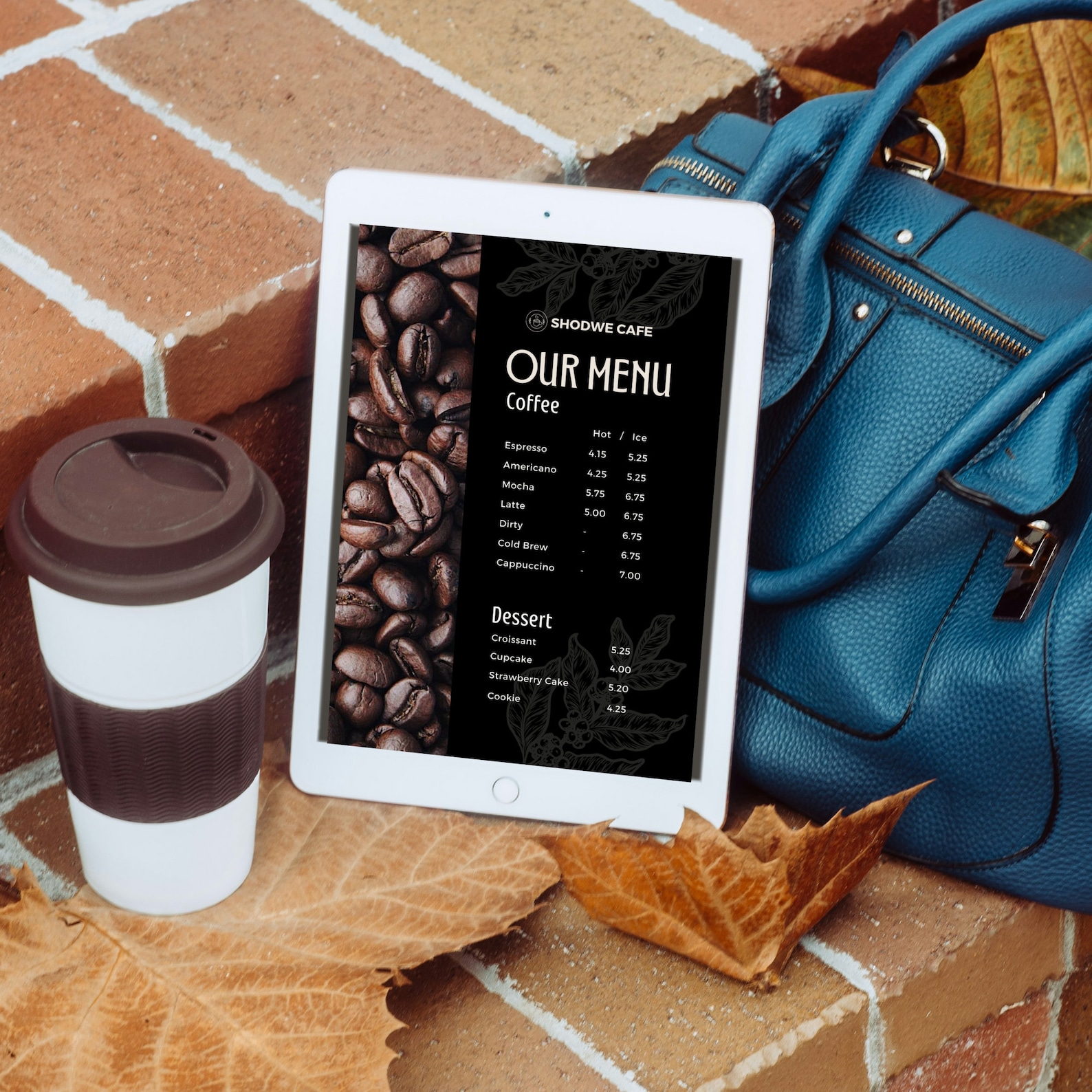 Coffee Menu Template, Customizable Coffee Menu Template, Coffee Shop ...