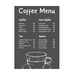 Modern Coffee Shop Menu Template in Canva, A4 Size Editable Price List ...