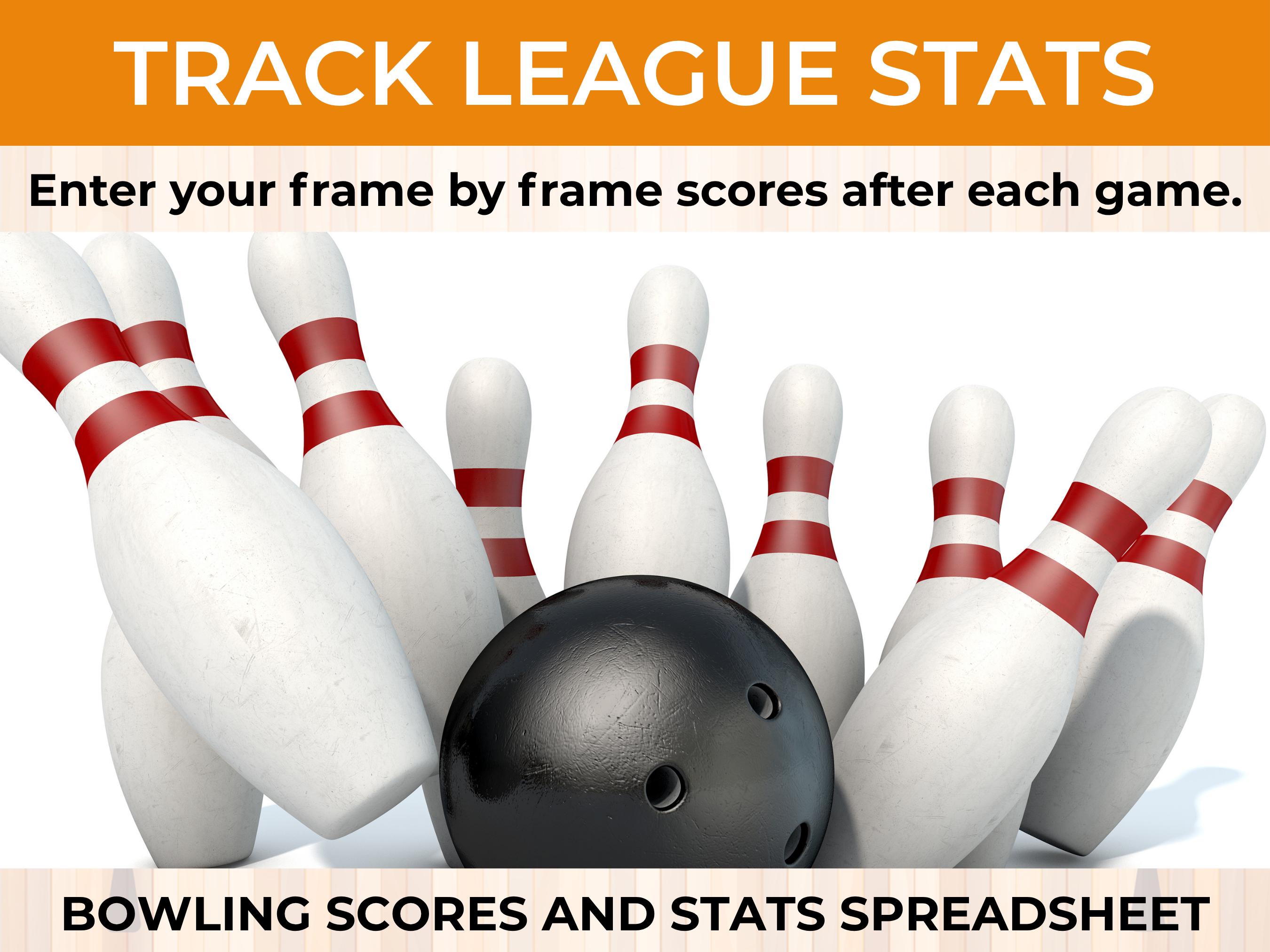 Frame by Frame Bowling Scorecard Google Sheets Spreadsheet | Manage ...