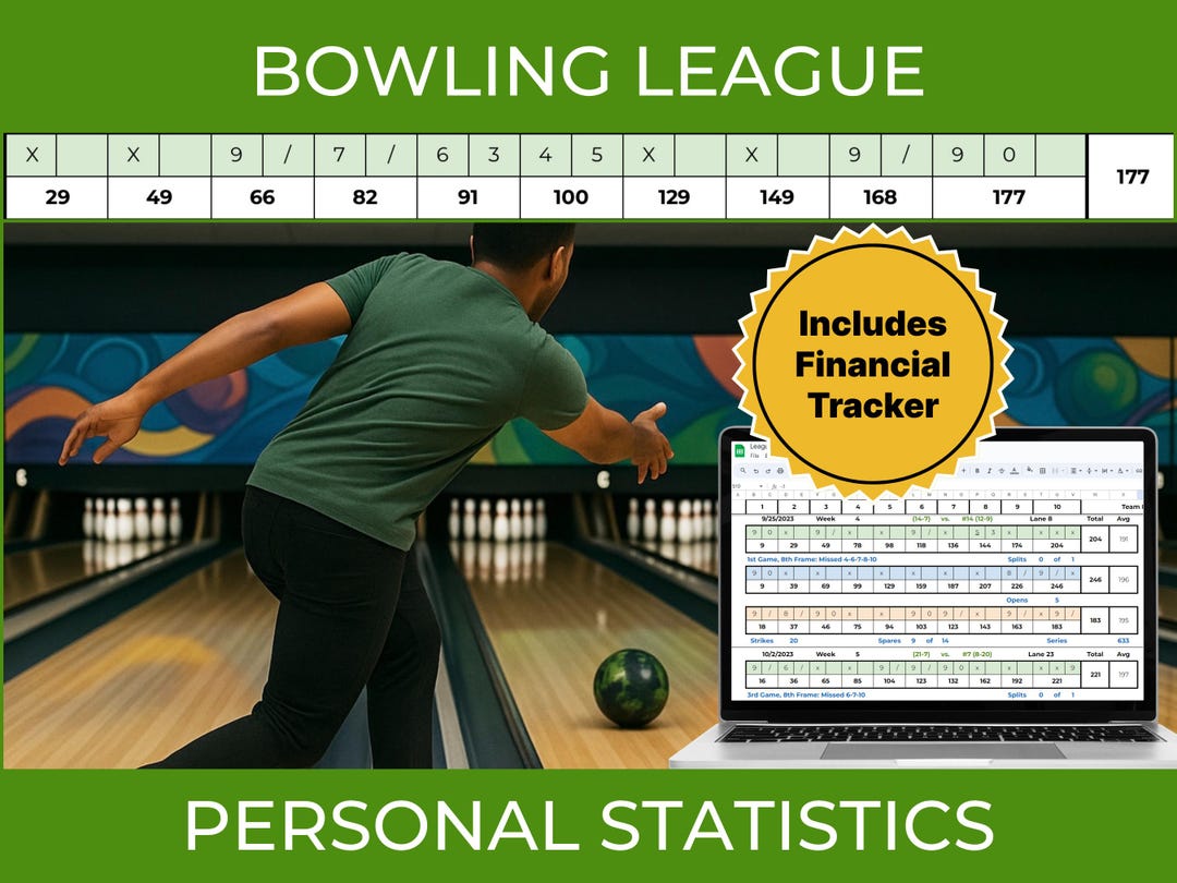 Frame by Frame Bowling Scorecard Google Sheets Spreadsheet | Manage ...