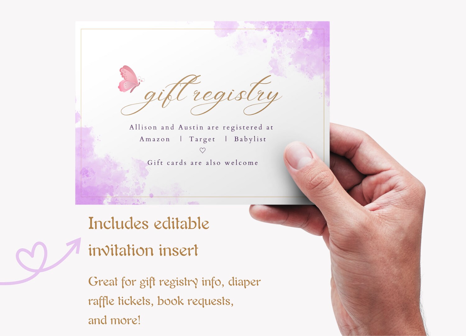 Enchanted Butterfly Baby Shower Invitation, Swiftie Theme (digital ...