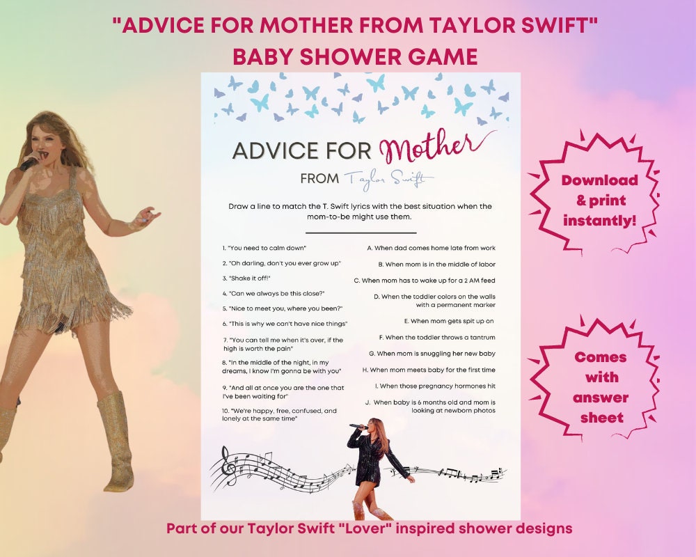 Baby Shower Advice Game, Printable Game, Advice for Mom Game - Etsy