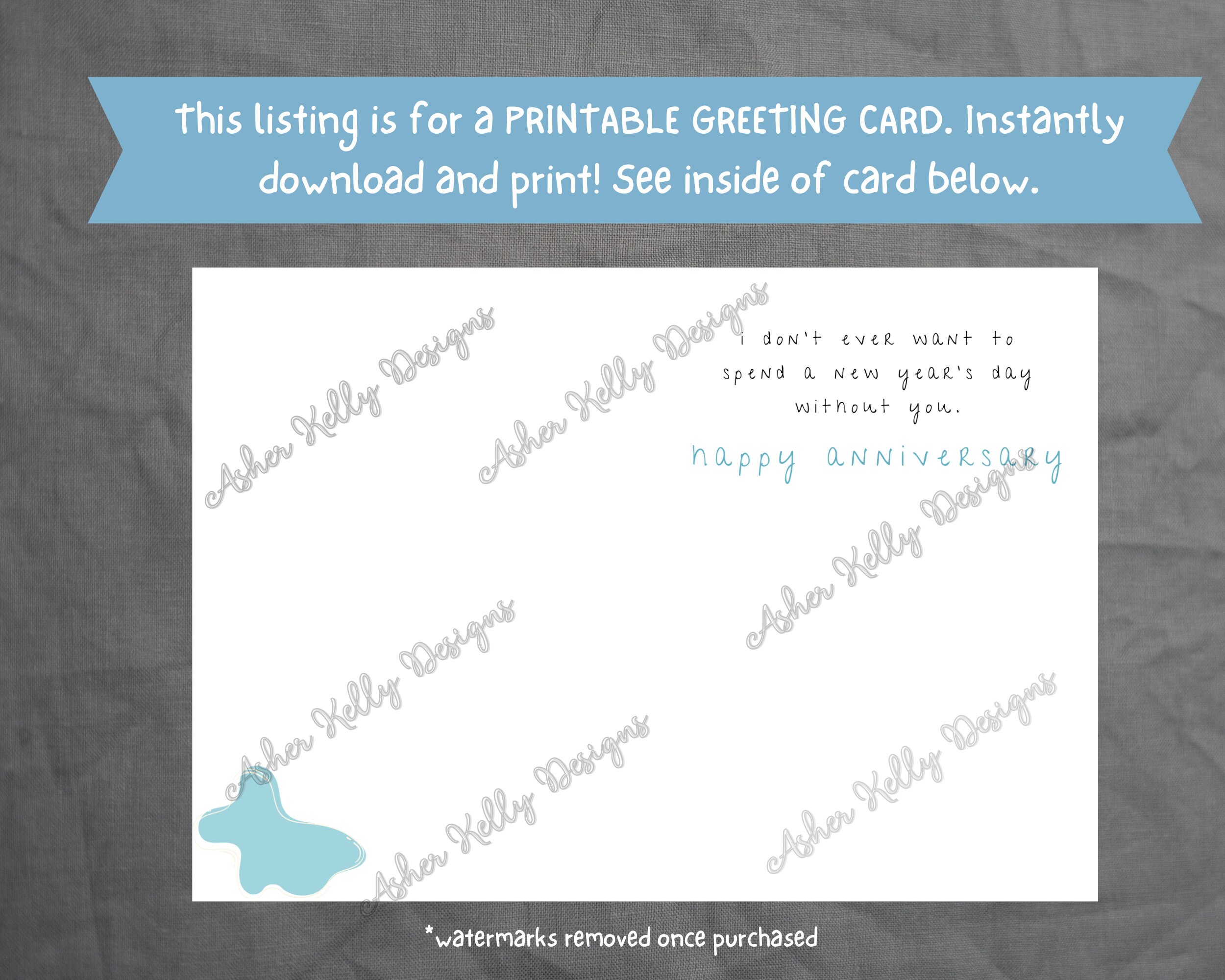 Taylor Swift Printable Greeting Card, Swiftie Anniversary Card ...