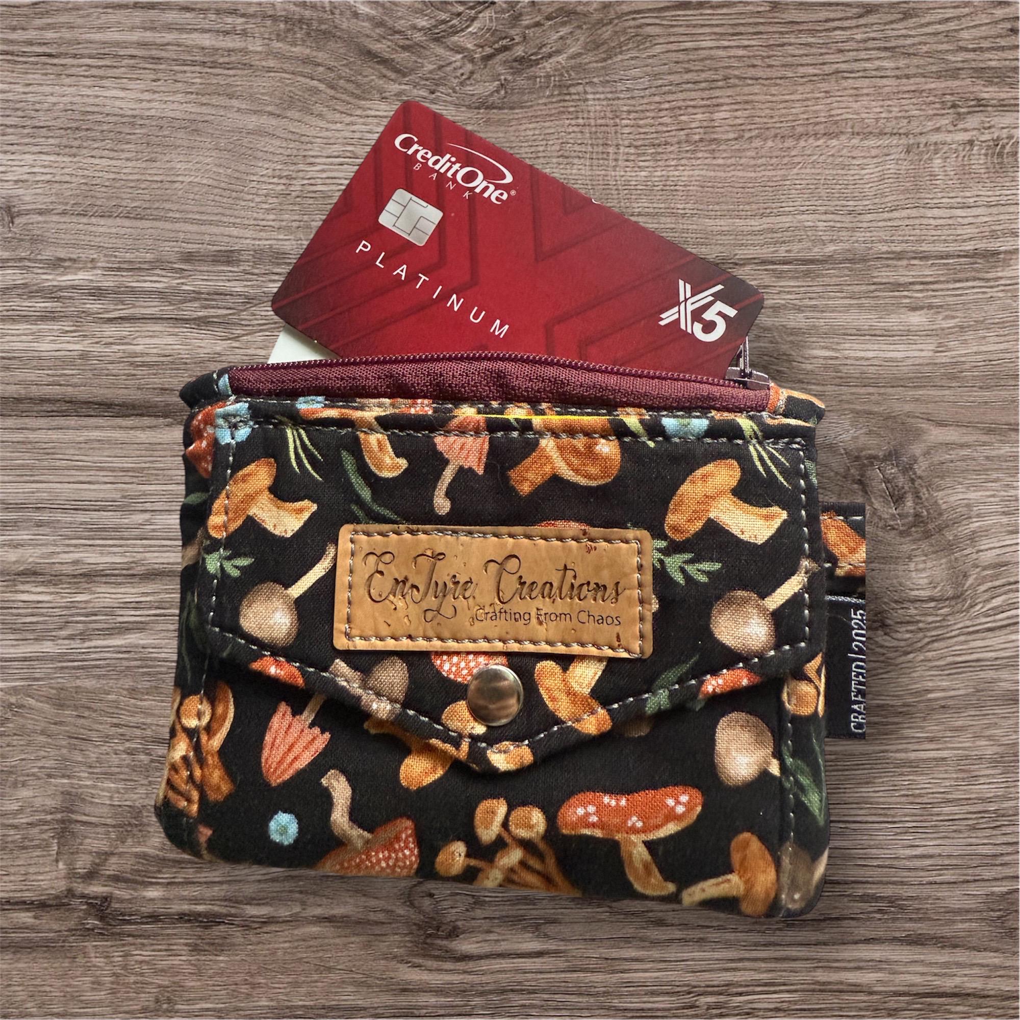Small ID Badge Wristlet, Small Wallet, Coin Pouch, Wristlet, ID Holder ...