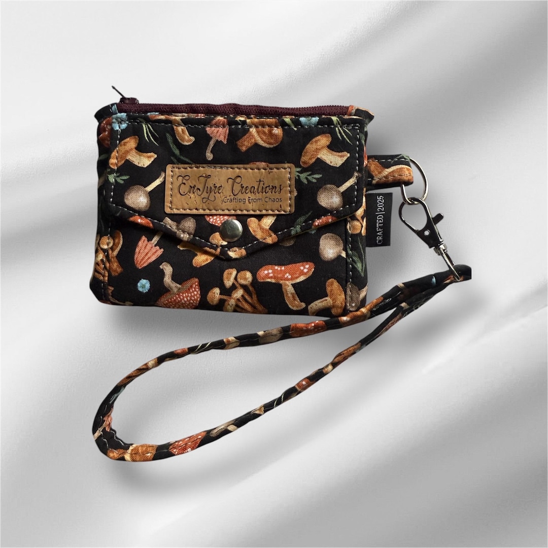 Small ID Badge Wristlet, Small Wallet, Coin Pouch, Wristlet, ID Holder ...