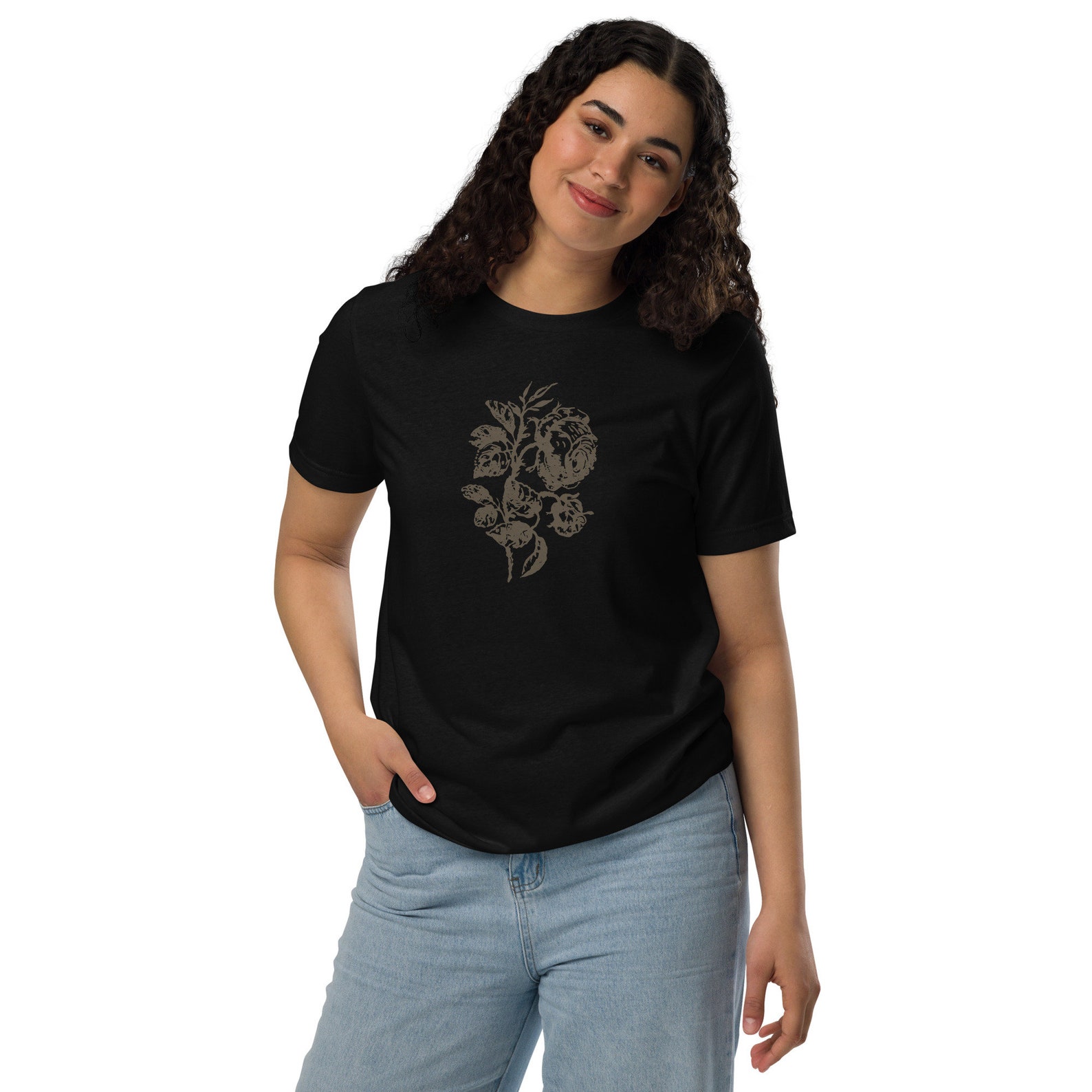 Rose T-shirt Soft Grunge Clothes Gothic Clothing Emo Outfit Floral Goth ...
