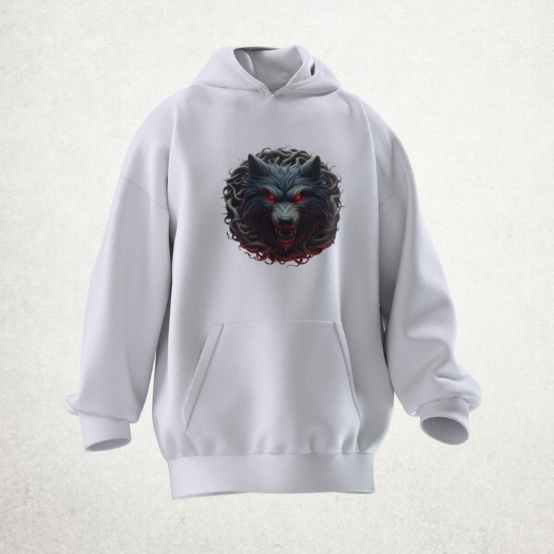 Red Wolf Design UNISEX OVERSIZE Hoodie - Etsy