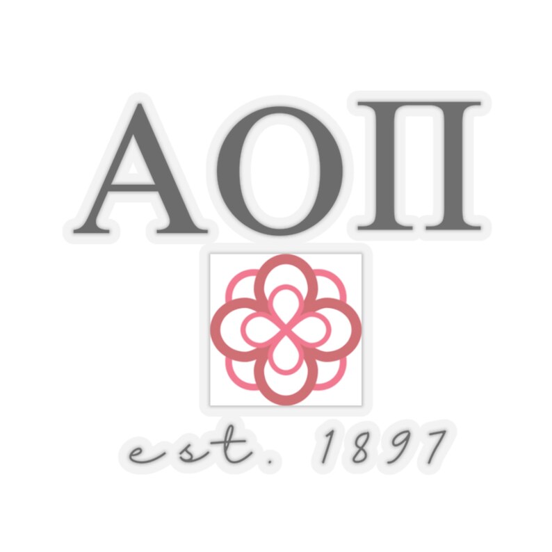 AOP Aopi AOII Laptop Transparent Stickers - Etsy