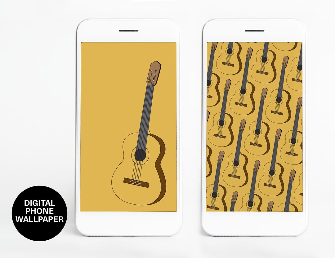 Guitar Phone Wallpaper Bundle - Iphone/android - Downloadable Lock ...