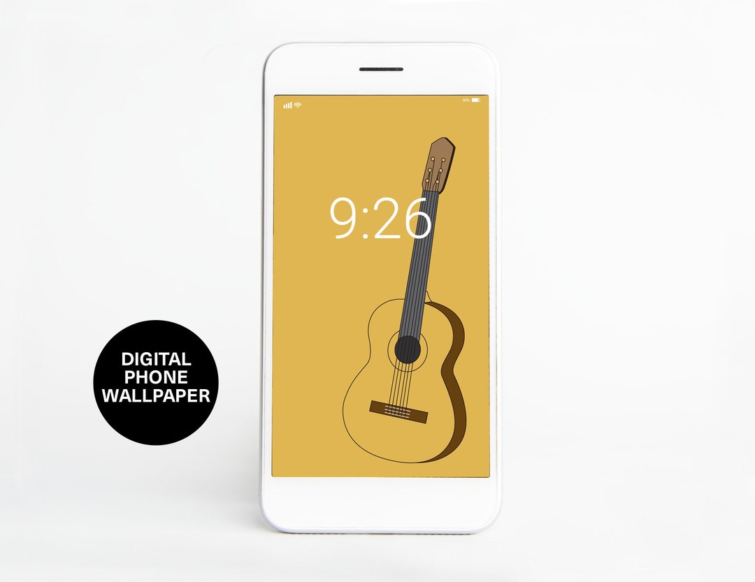 Acoustic Guitar Phone Wallpaper Iphone/android Downloadable Lock Screen ...