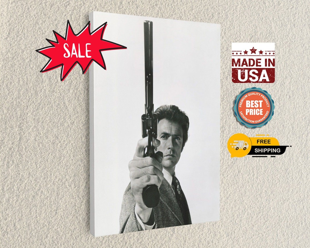Dirty Harry Wall Art: Iconic 70s Action Movie Scene - Premium Canvas ...
