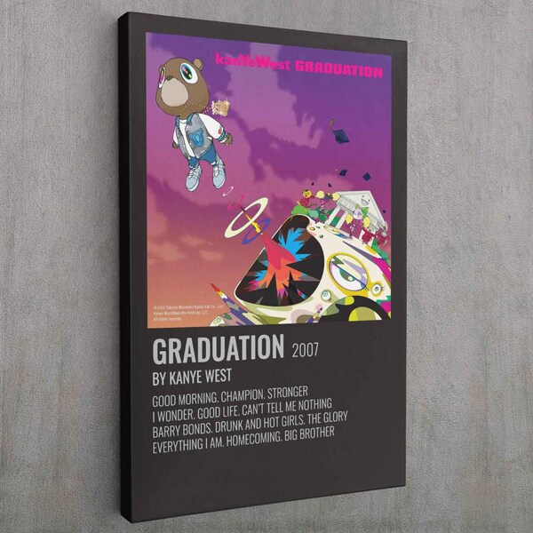 Graduation Kanye West Poster - Etsy