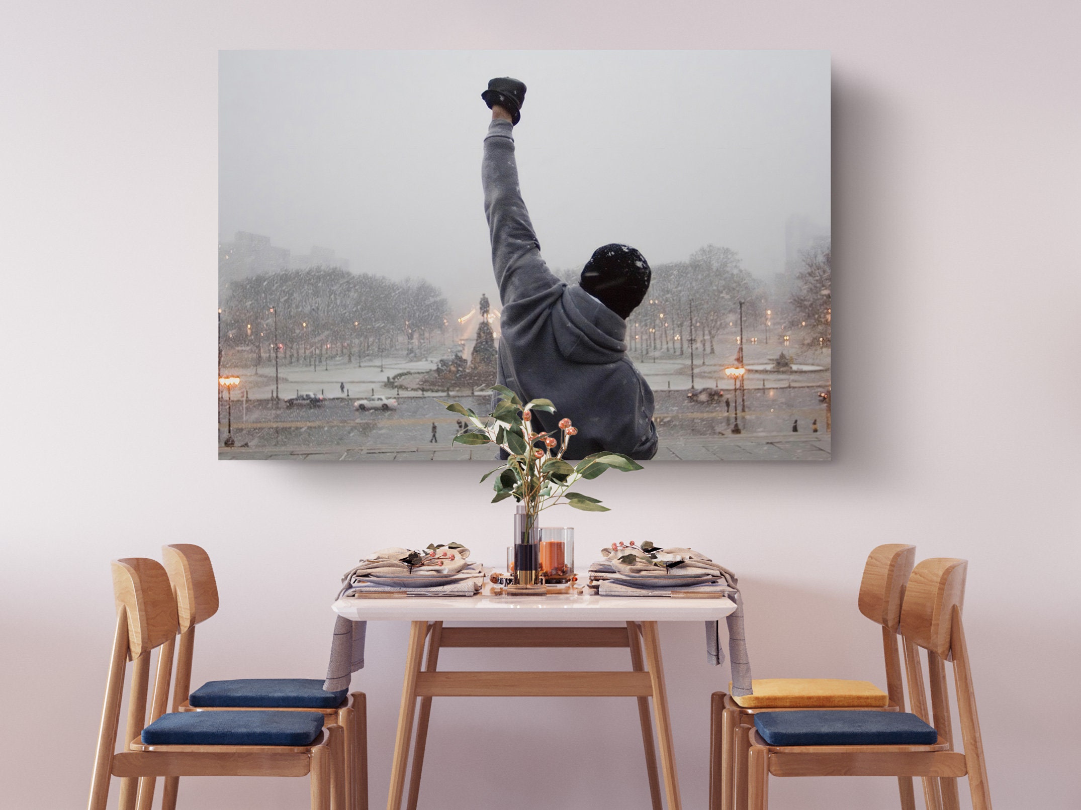 Rocky Boxing Movie Gym Sport Canvas Decor Motivation Art Muscle Fitness ...